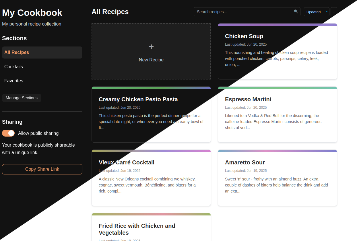 DishKeeper - Free Recipe Manager & Digital Cookbook | AI Recipe Organizer